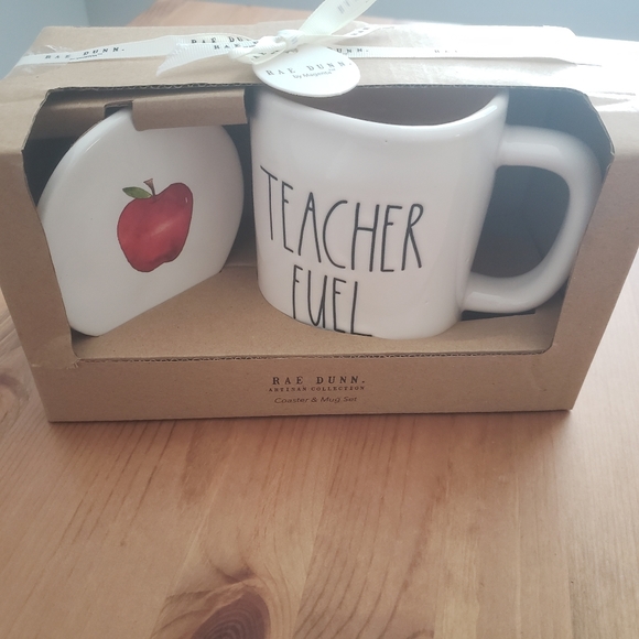 Rae Dunn Kitchen | Rae Dunn Teacher Mug Coster Boxed Gift Set | Poshmark